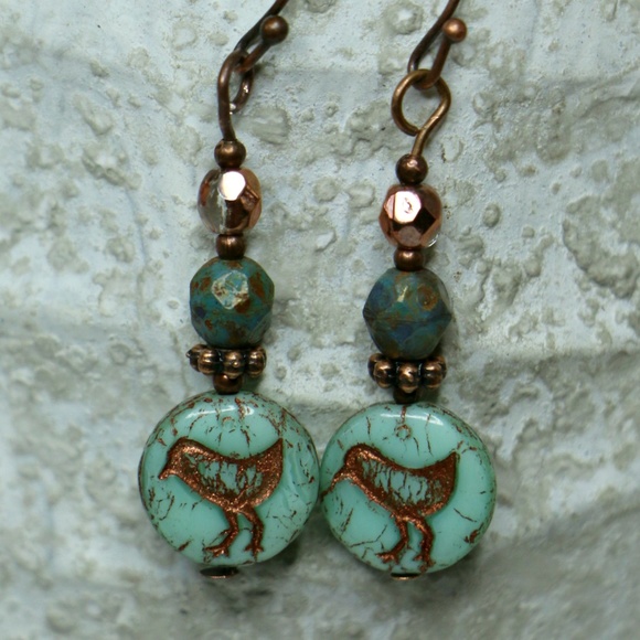 Jewelry | Bohemian Czech Blue Bird Earrings | Poshmark